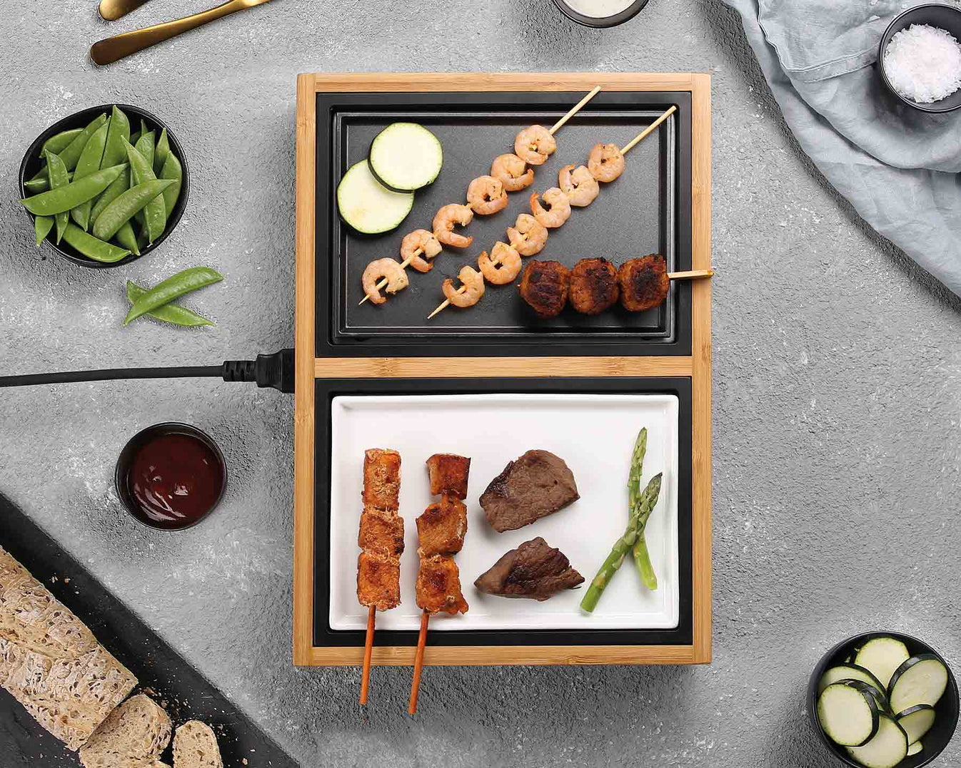 KOENIG Tischgrill Dinner for 2 | Kompakt & stilvoll geniessen – Kochen ...